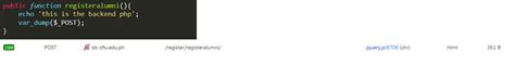 Php Post Ajax Returning Empty Array Even Consolelog Has Value