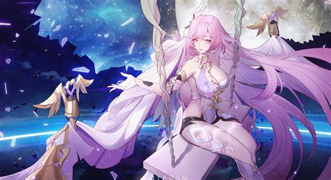 Elysia And Elysia Honkai And 1 More Drawn By Byadam Danbooru