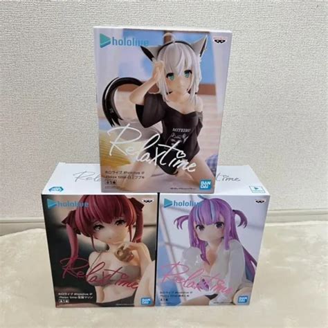 Hololive Figure Aqua Minato Marine Houshou Fubuki Shirakami Relax Time
