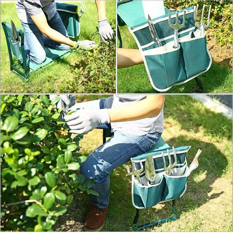 Brandclub Ohuhu Garden Kneeler And Seat With Kneeling Pad Gardening