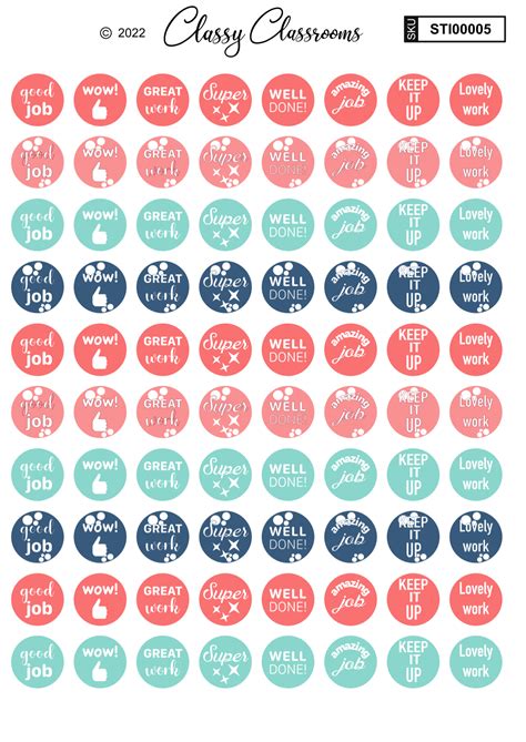 Stickers Classy Classrooms