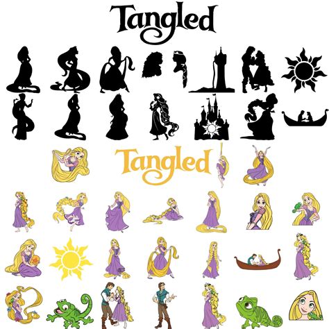 Rapunzel Svg Bundle Tangled Svg Rapunzel Svg Files For Cricut And