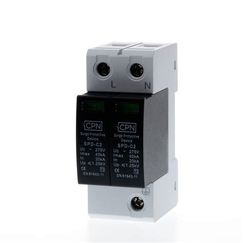 2 Module 2 Pole Type 2 For Single Phase Tn S Earthing Cpn Cudis