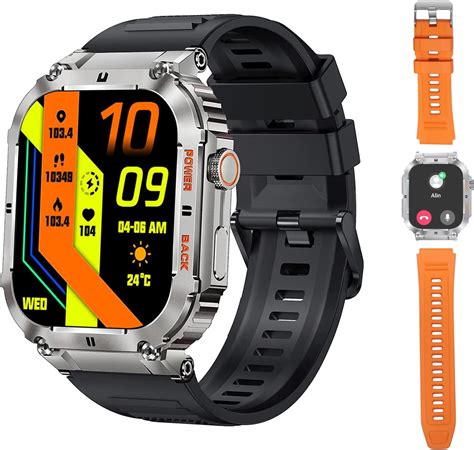 Kaclut Smart Watch 100m Waterproof Rugged Military