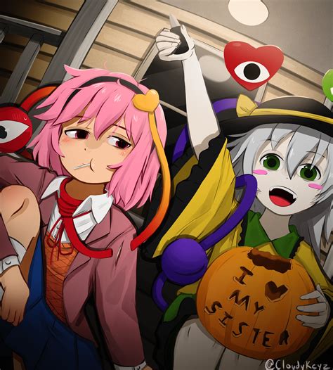 Komeiji Koishi Komeiji Satori And Sayori Touhou And 2 More Drawn By
