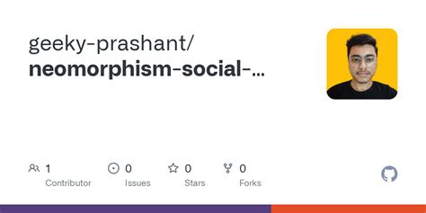 github geeky prashant neomorphism social media icons