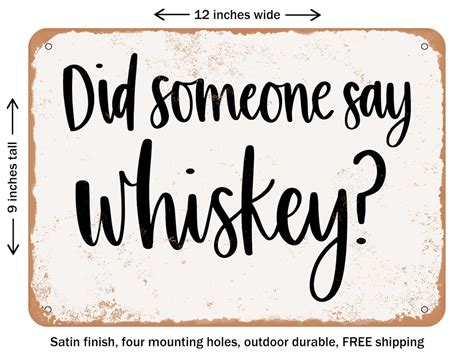 Decorative Metal Sign Whiskey Vintage Rusty Look Michaels
