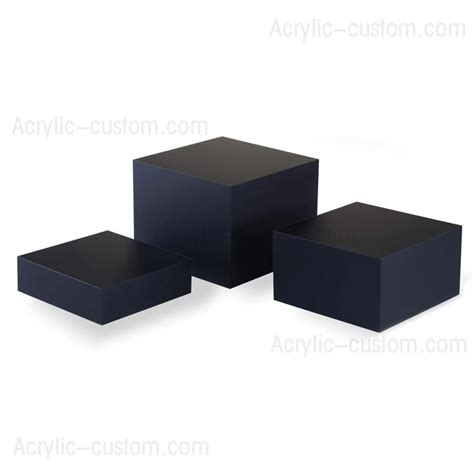 Diy Acrylic Display Risers Table Display Black Risers