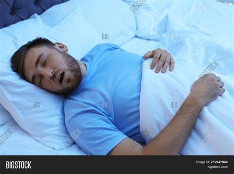 Young Man Snoring Image And Photo Free Trial Bigstock