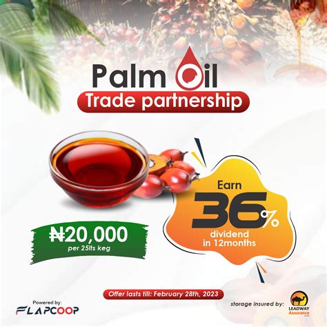 Palm Oil Trade Months FLAP Multipurpose Cooperative