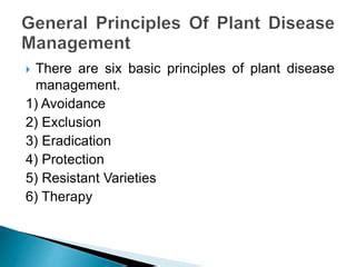 General Principles Of Plant Disease Management PPT