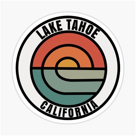 Lake Tahoe California Sticker For Sale By Sydneykmoutier Redbubble