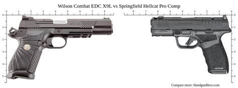 Wilson Combat Edc X9l Vs Springfield Hellcat Pro Comp Size Comparison