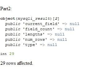 Php Understanding Var Dump For Result Set DaniWeb