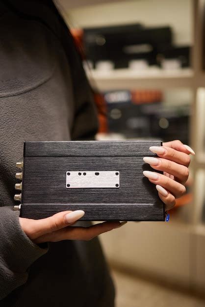 Premium Photo Technician Installing The Car Audio Processor Car Audio Installation Concept