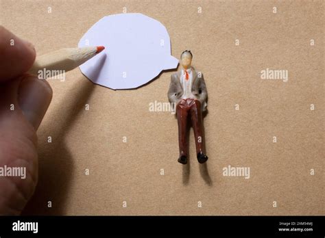 Mini Speech Bubble For Expressing Idea Thought And Speech Stock Photo