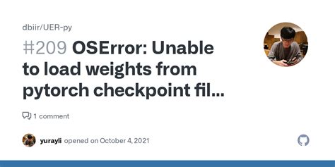 OSError Unable To Load Weights From Pytorch Checkpoint File If You