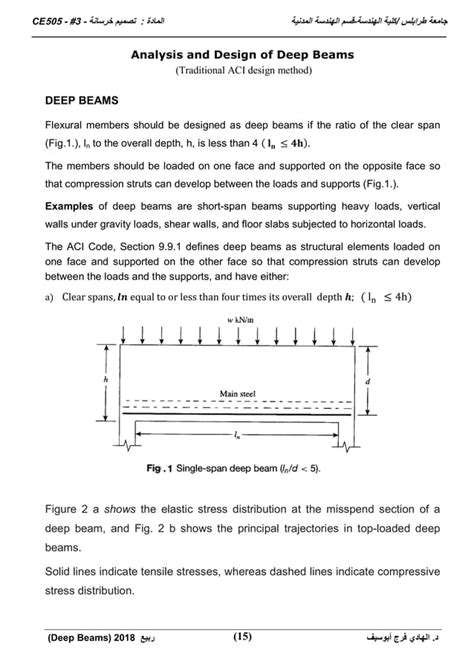 Deep Beam Aci L 1 Pdf Civil Engineering Industry Industries