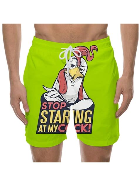 Cllios Mens Board Shorts Big And Tall Gradient Swim Trunks Casual