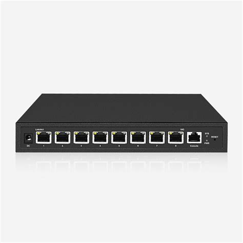 8 포트 Rj45 이더넷 10gb 레이어 3 스위치 지원 Qos 정적 라우팅 정적 Arp