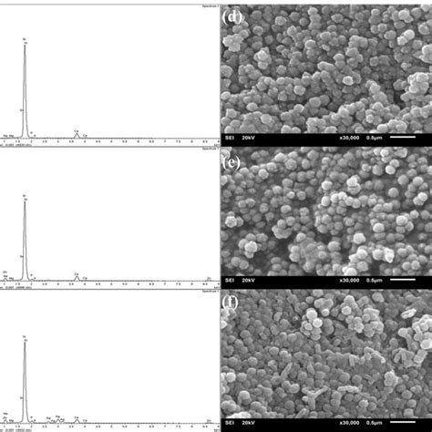 Sem Images Left Panel And Edx Sem Right Panel Of Sol Gel Derived