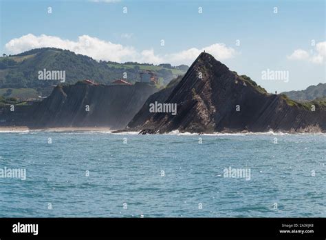 Flysch Cliffs In Zumaia Part Of The Basque Coast Unesco Geopark In The