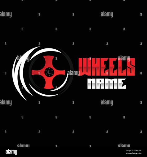 Tire Wheel Logo Automotive Parts Vector Maintenance Workshop Design