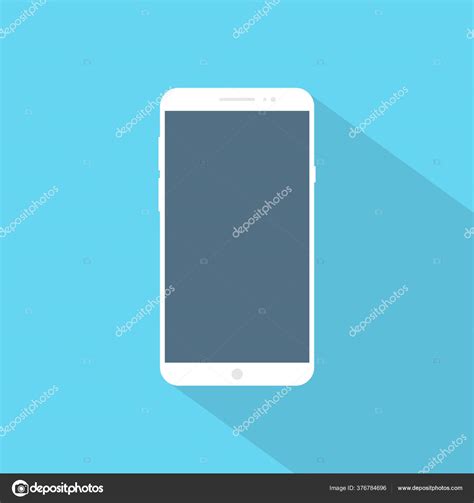 Flat Design Smartphone Vector Illustration Modern Mobile Phone Icon Stock Vector By ©moh