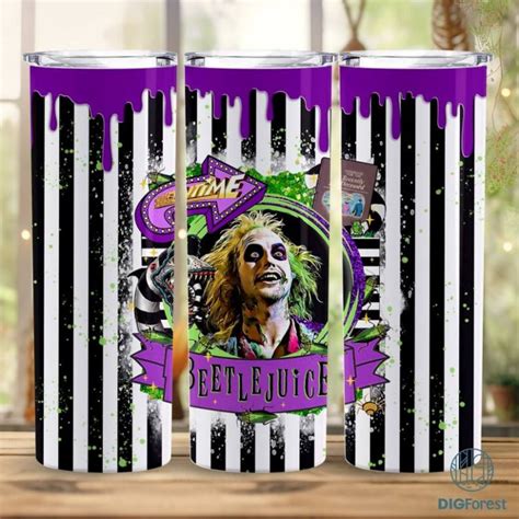 Beetlejuice Tumbler Wrap Png Showtime 20oz Tumbler Wrap Halloween