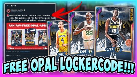 NBA K Locker Codes FREE GALAXY OPALS YouTube