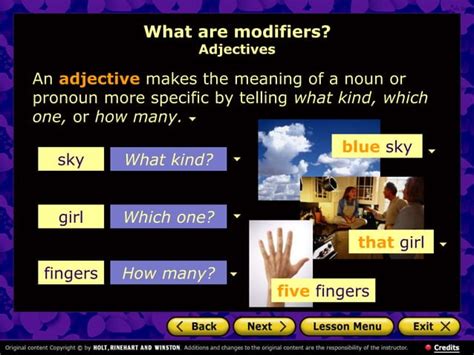 Lesson 12 Understanding Modifiers Ppt