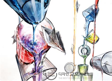 건국대 기초디자인 수업 우수작 제품 스케지 미술 구도 그림 그리기