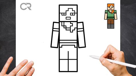 How To Draw Alex In Minecraft