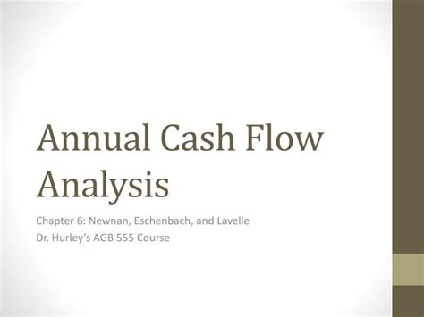 Ppt Annual Cash Flow Analysis Powerpoint Presentation Free Download Id