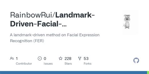 Github Rainbowrui Landmark Driven Facial Expression Recognition A