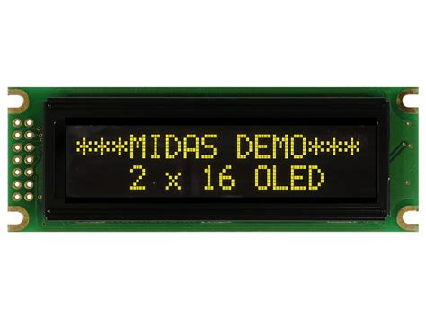 mcob21605c1v eyp midas yellow oled display cob parallel interface rs