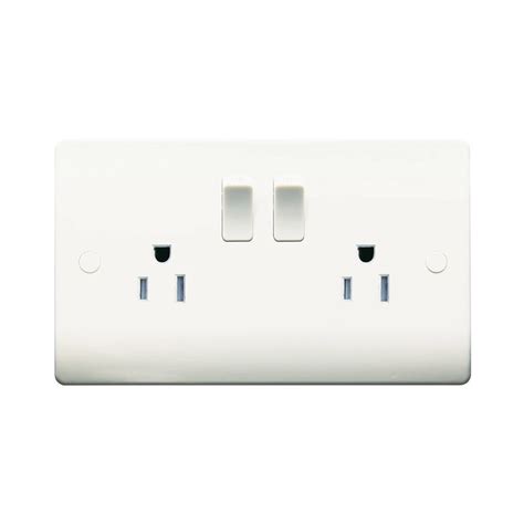 2 Gang 110v Socket Do It Center Dominica