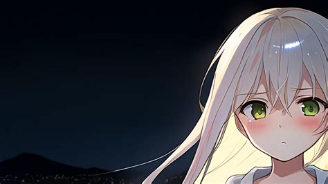 Wallpaper Girl Night Sad Anime Art Hd Picture Image