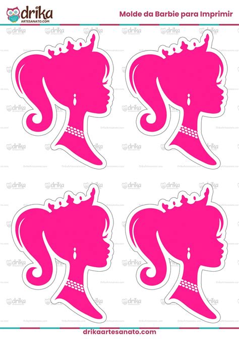 Molde Da Barbie Para Imprimir Grátis Em Pdf