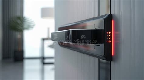 Modern Electronic Door Handle With Fingerprint Password Advanced Smart
