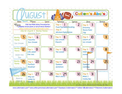 August Theme For Calendar 2025 Calendars