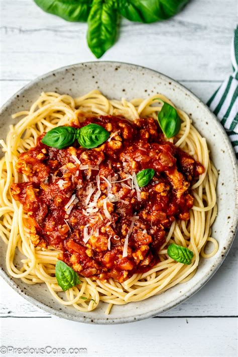 Spaghetti Bolognese Chicken Precious Core