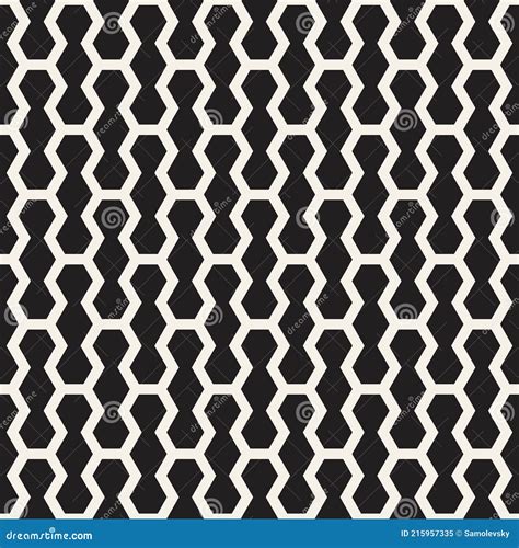 Vector Seamless Geometric Pattern Simple Abstract Lines Lattice Stock Vector Illustration Of