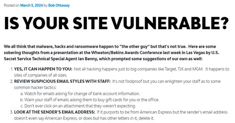 Is Your Site Vulnerable Marketers For Movers