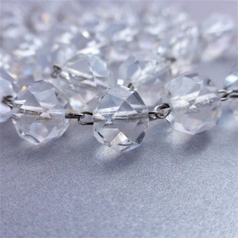 Beryl Lane Antique Art Deco Extra Long Rock Crystal Necklace