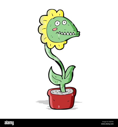 Cartoon Monster Plant Stock Vector Image And Art Alamy