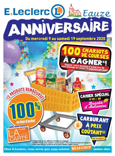 Anti Crise Fr Catalogue Leclerc Local Du Au Septembre Eauze LECLERC LOCAL Le