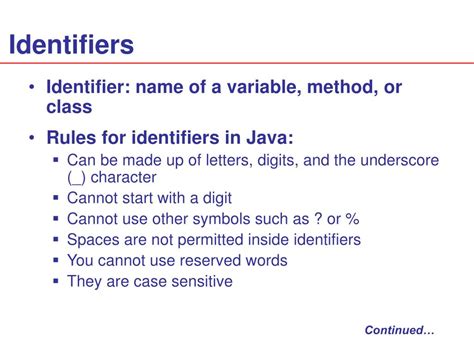 Ppt Chapter 2 Types Variables Methods Pages 34 43 Horstmann
