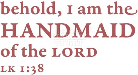 Diocesan Library Of Art Behold I Am The Handmaid Of The Lord