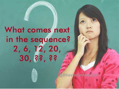 What Comes Next In The Sequence 2 6 12 20 30